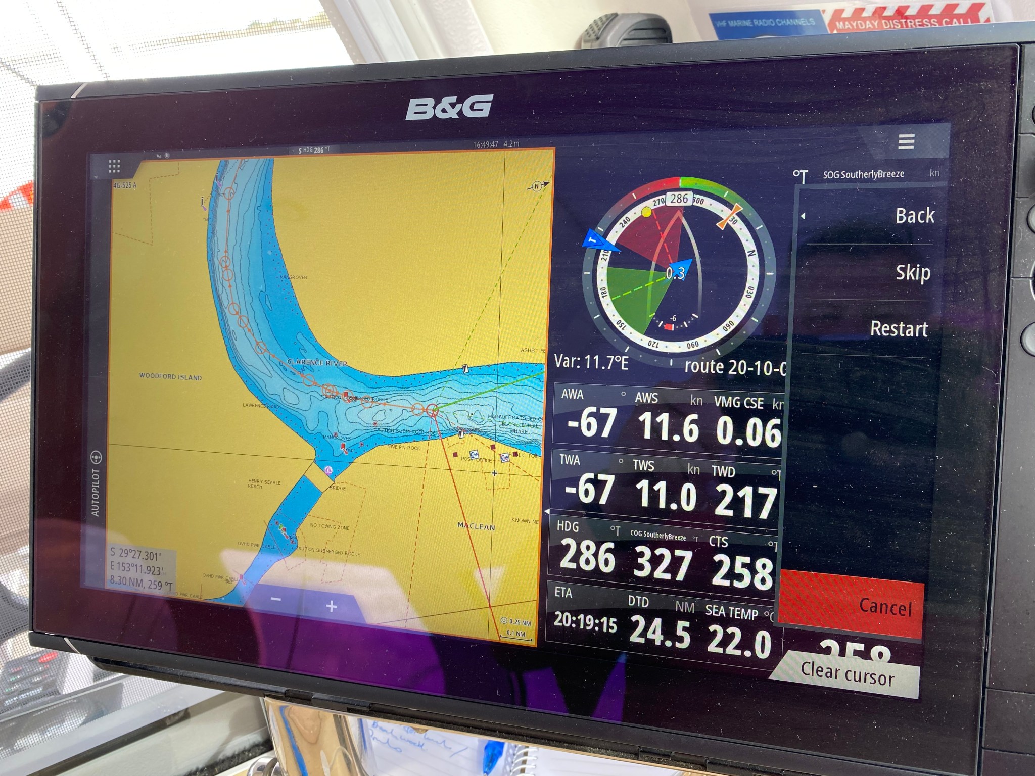 Send a Navionics route to a B&G Zeus Chartplotter – The Copelands ...